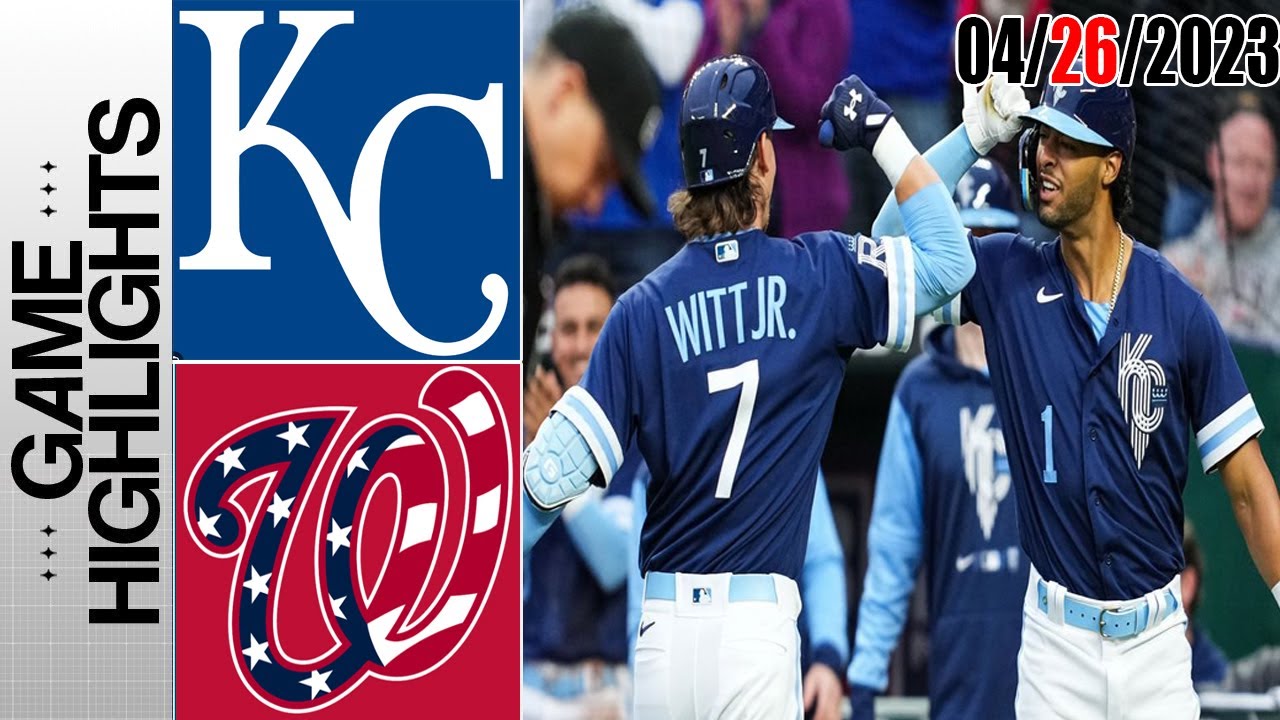 カンザスシティ・ロイヤルズ vs ワシントン・ナショナルズ 試合ハイライト | MLB 今日まで 2023 年 5 月 26 日 | MLB 2023 - Online MLB