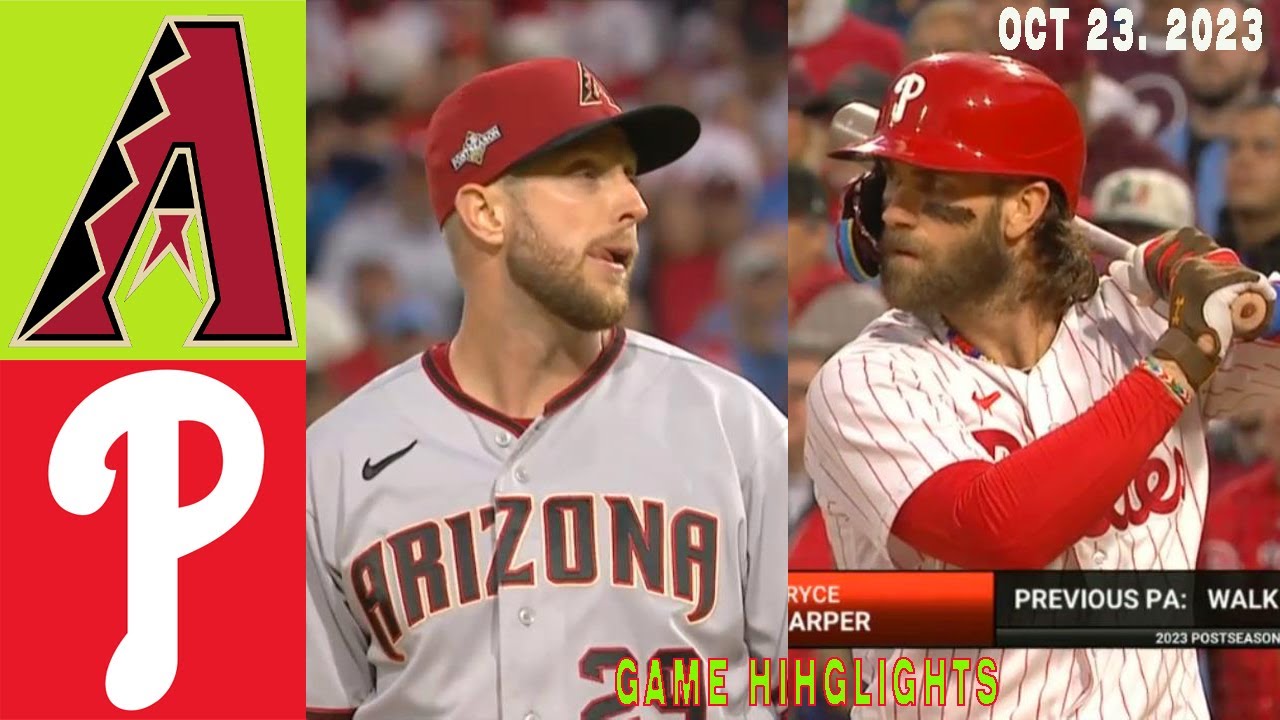 フィリーズ対Dバックス GAME6 (2023/10/23) NLCS [TODAY] - MLB ハイライト | MLB ポストシーズン 2023 - Online MLB
